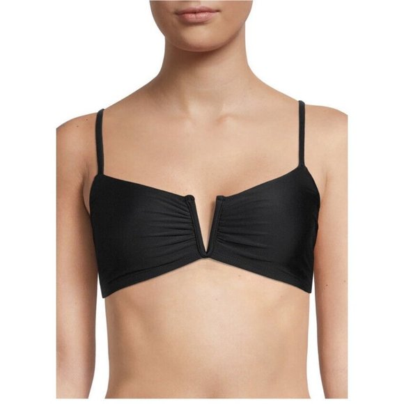 Time and Tru | Swim | Time And Tru Adjustable Straps Black Solid V Wire Plus Top Size 2x 222w ...